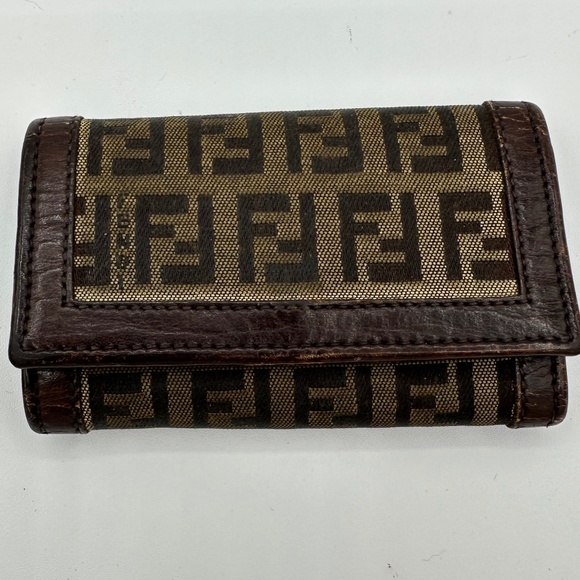 Fendi | Accessories | Fendi Zucca Vintage Monogram Key Holder Missing ...